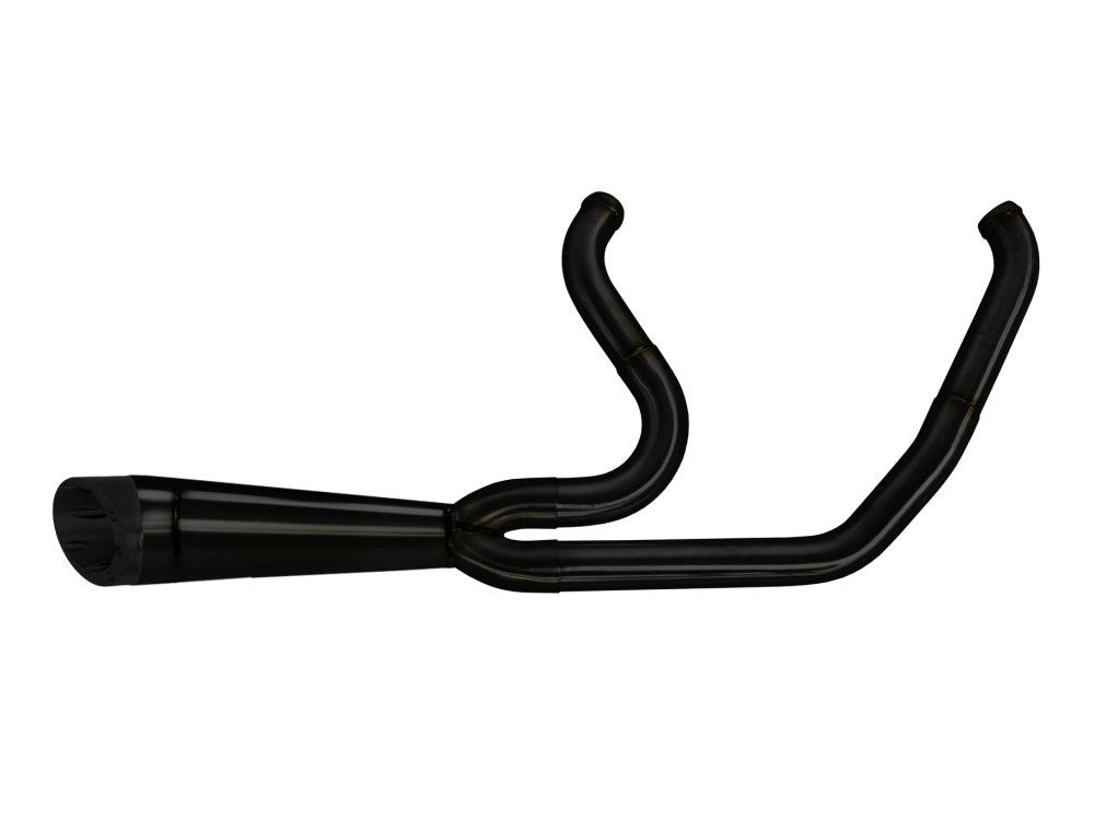 Shorty Turnout 2-into-1 Exhaust – Black. Fits Touring 2017up